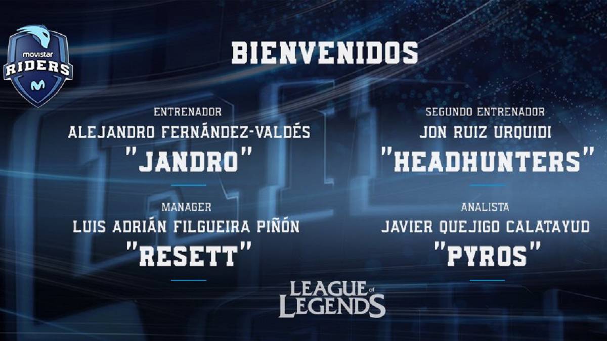 LoL | Movistar Riders presenta a su cuerpo técnico de LoL - AS.com