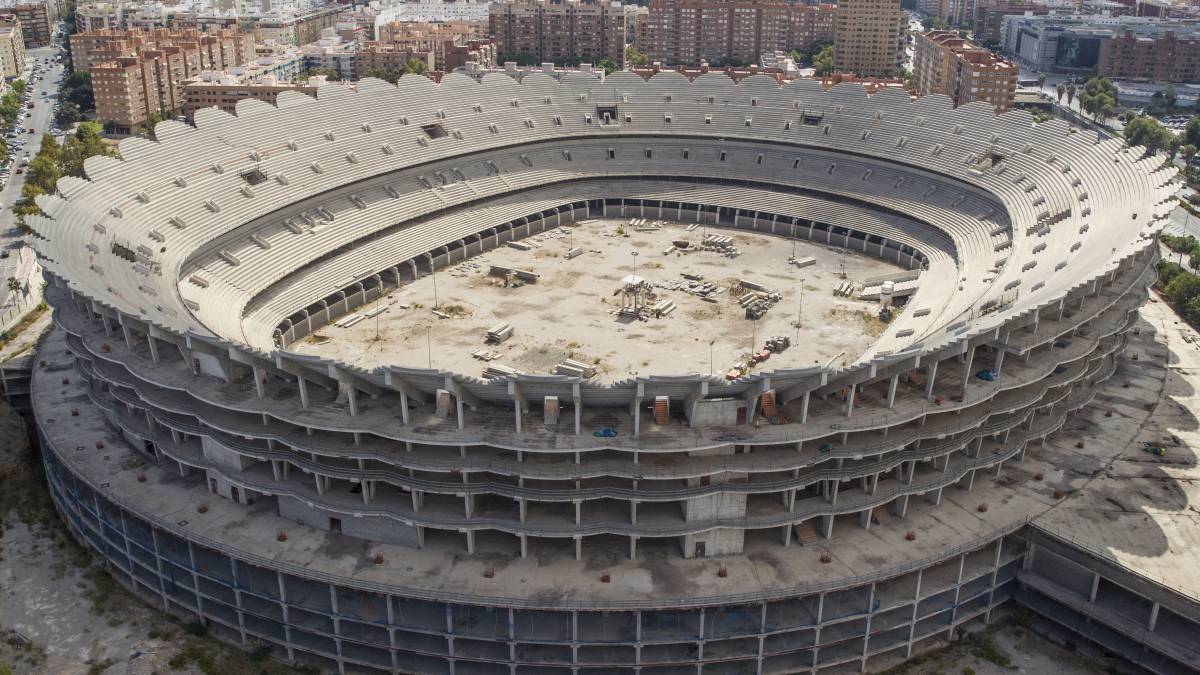 Así está actualmente el Nuevo Mestalla - AS.com