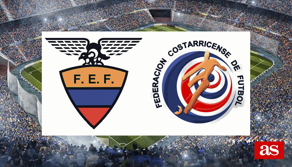 Ecuador 3-1 Costa Rica: resultado, resumen y goles