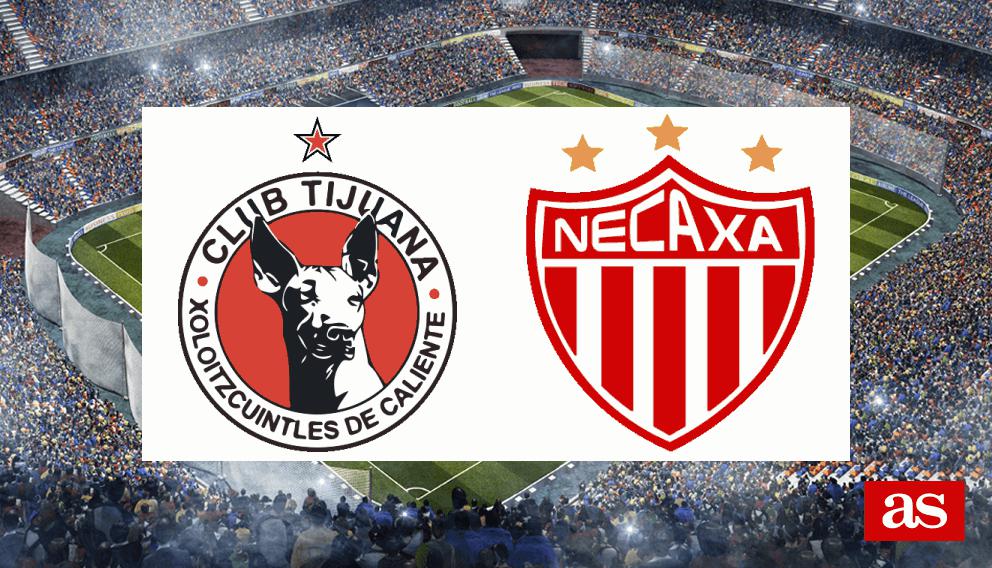 Xolos 1-2 Necaxa: results, summary and goals