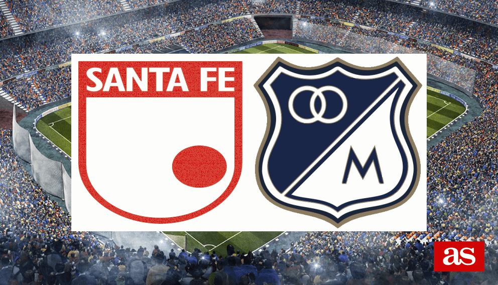 Santa Fe 0-1 Millonarios: results, summary and goals