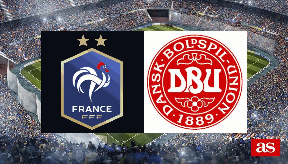 France 2-1 Denmark: results, summary and goals