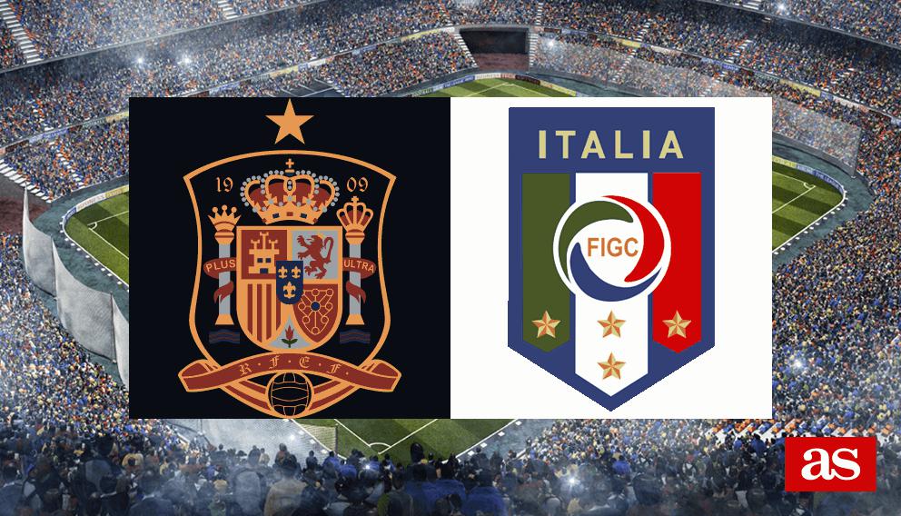Spain 2-3 Italy: results, summary and goals