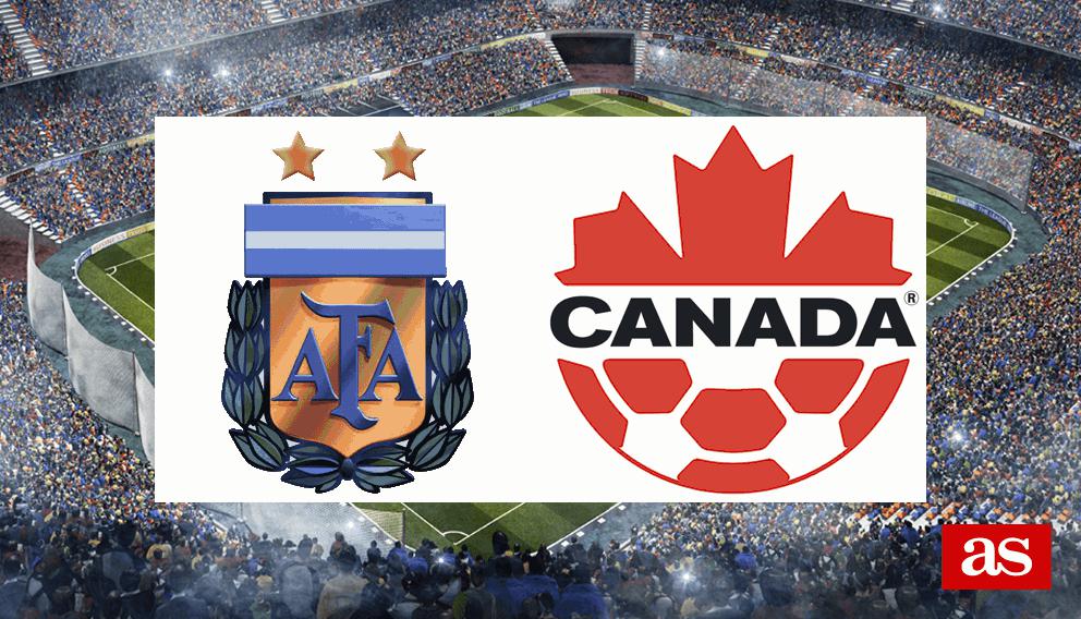 Argentina 2-0 Canadá: resultado, resumen y goles