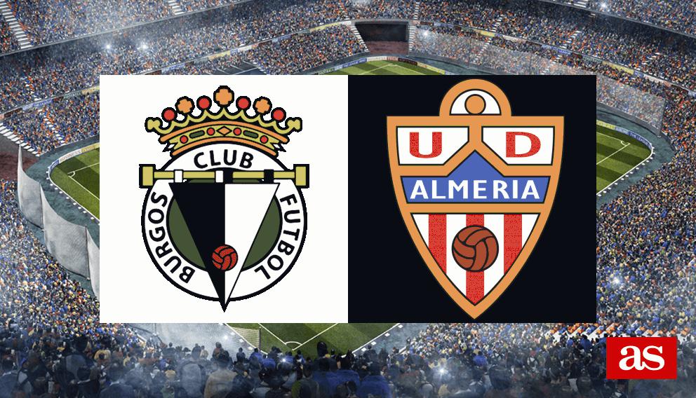 Burgos CF 3-1 Almería: resultado, resumen y goles
