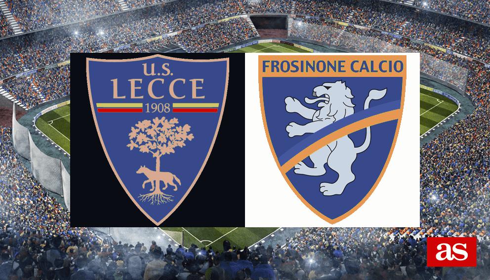 Lecce 2 1 Frosinone results summary and goals