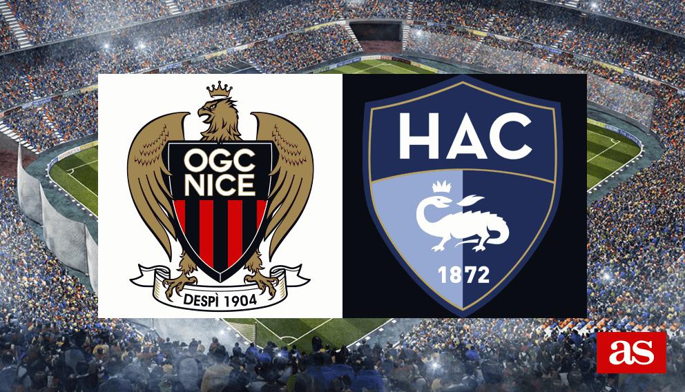 Niza 2-1 Le Havre: results, summary and goals