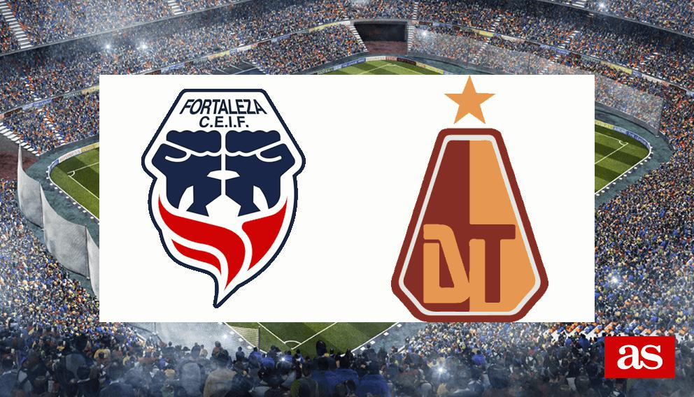 Fortaleza 1-1 Tolima: resultado, resumen y goles