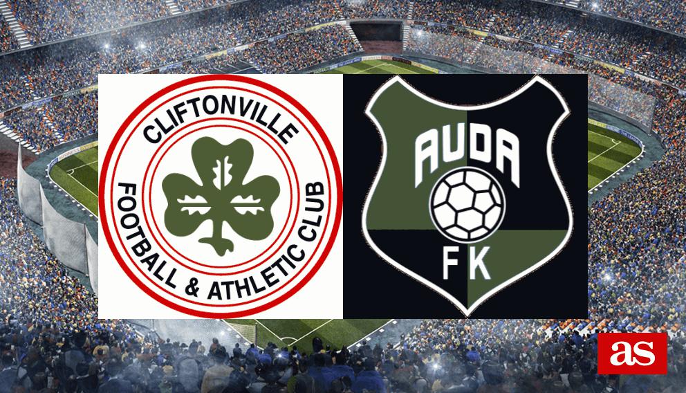 Cliftonville 1-2 FK Auda: resultado, resumen y goles