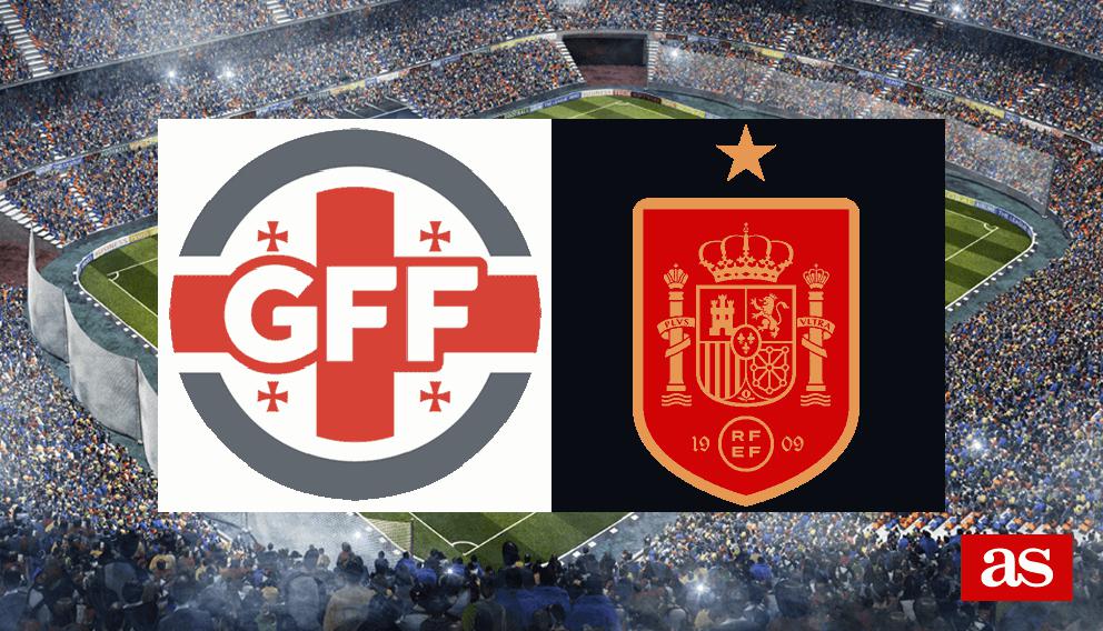 Georgia 1-7 España: resultado, resumen y goles